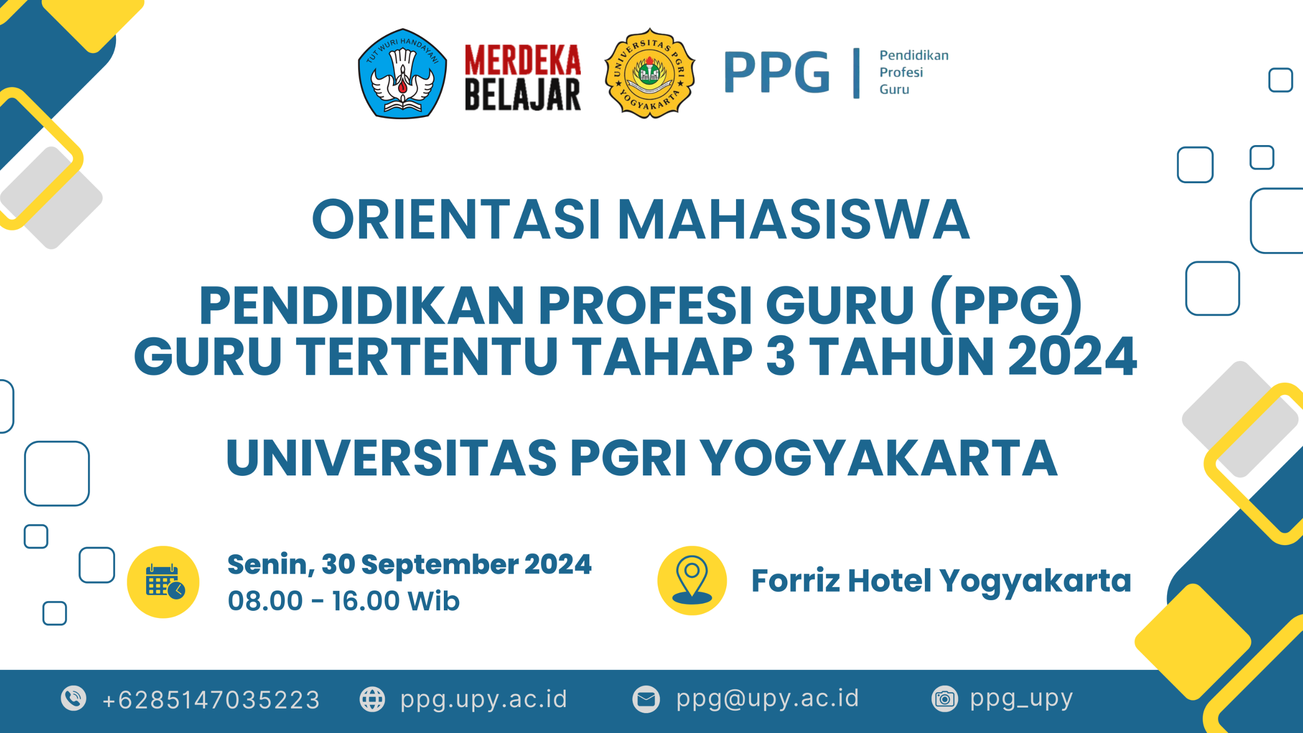 Orientasi Mahasiswa PPG Guru Tertentu Tahap 3 2024